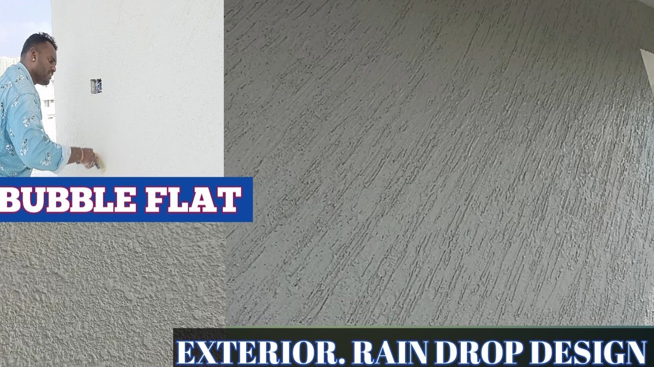 EXTERIOR TEXTURE BUBBLE AND RAIN DROP DESIGN || #gaganatexturedesigner ...