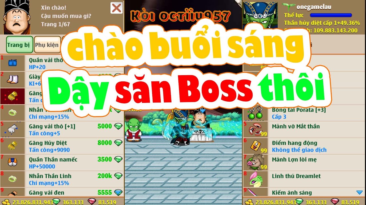 Ngọc Rồng Mint - Chào Buổi Sáng anh em đã dậy săn Boss chưa?? - YouTube