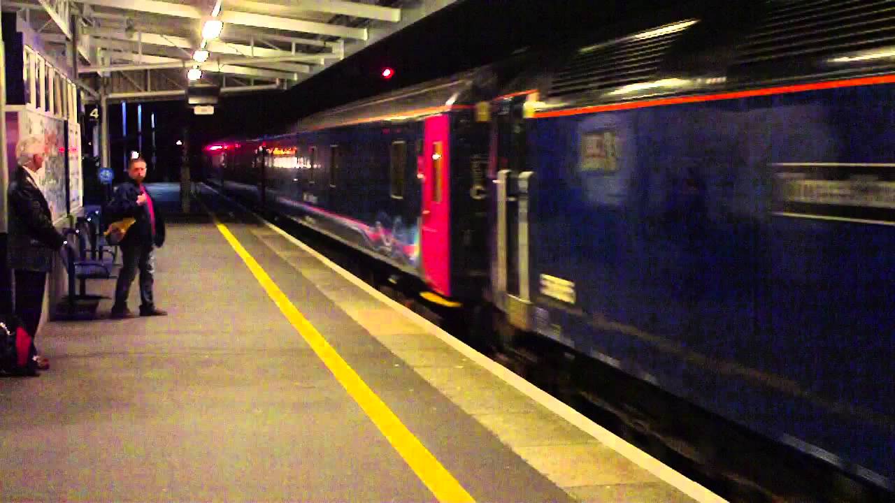 (HD) FGW Class 57 No. 57605 at Plymouth (Night Riviera) - YouTube