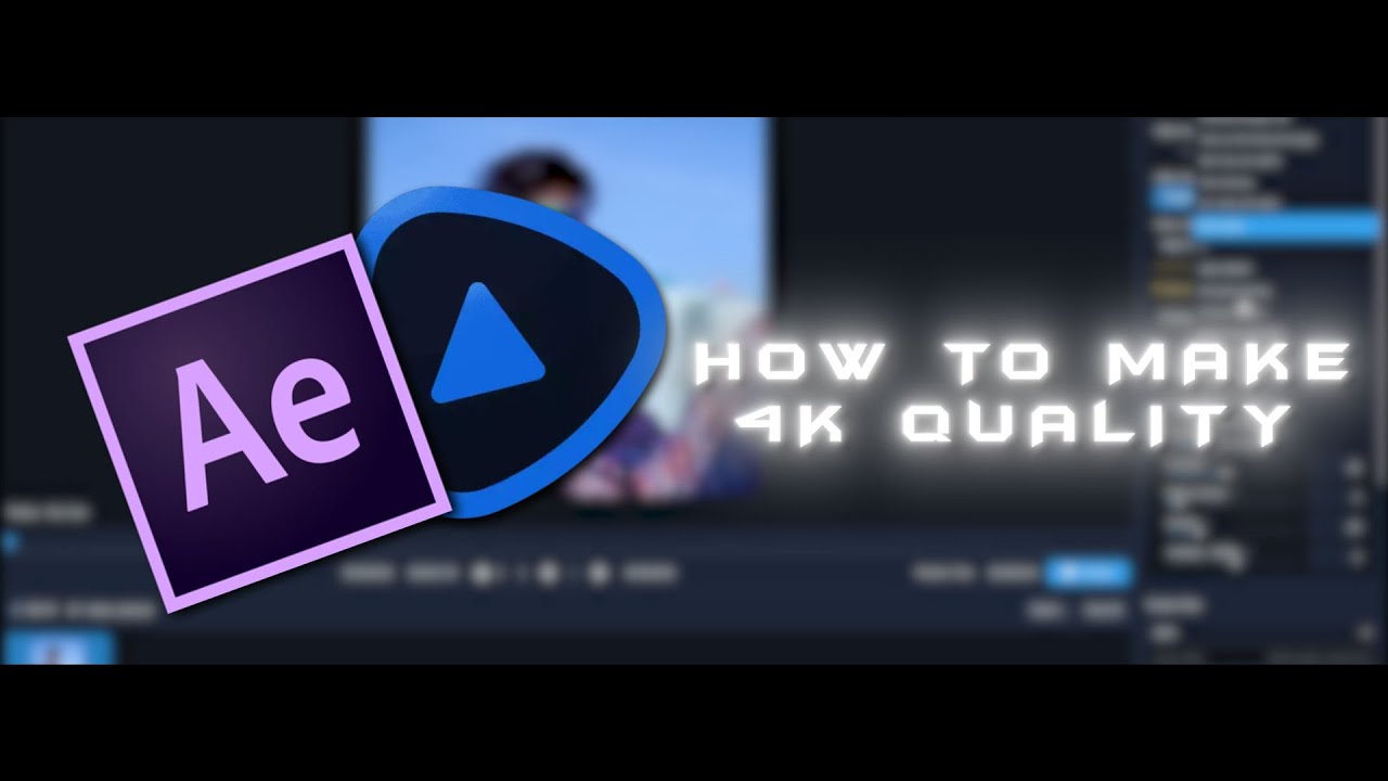 How To Make 4K Quality In After Effects For Cricket Edits - YouTube