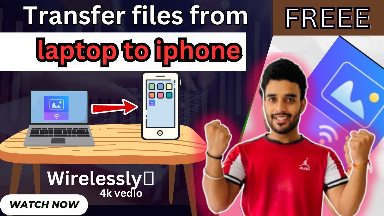 Transfer 4k vedios from laptop to iphones||wirelesly🛜 - YouTube