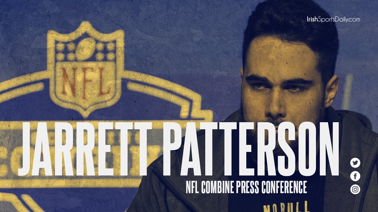 Notre Dame OL Jarrett Patterson 2023 NFL Combine Media Session | Notre ...