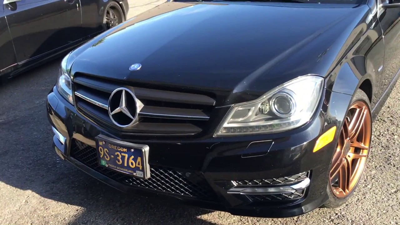 Burnt Copper wheels on the mercedes benz - YouTube