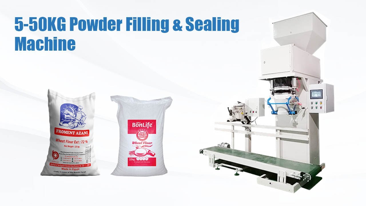 5-50KG Powder Filling and Sealing Machine | Flour, Putty Powder ...