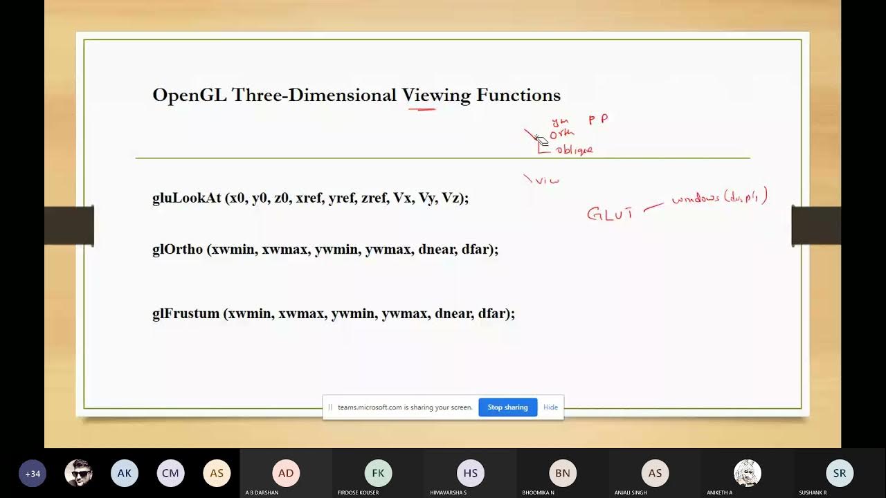 OpenGL 3D Viewing Function - YouTube