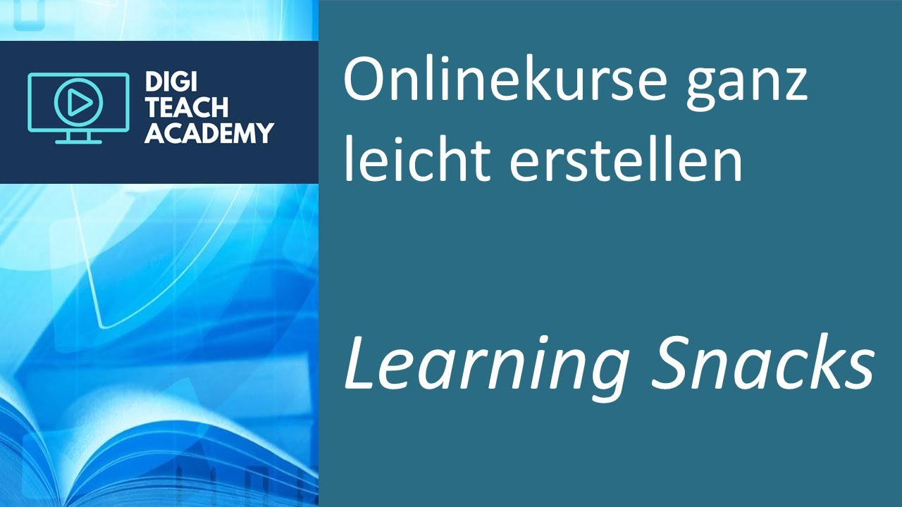 Online Kurse ganz leicht erstellen - Learning Snacks - YouTube