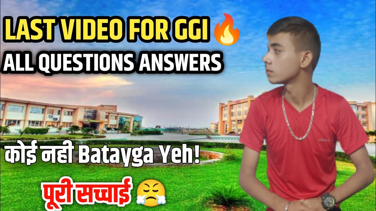 Gulzar Group of Institute || Full and Final video || Every Questions ...