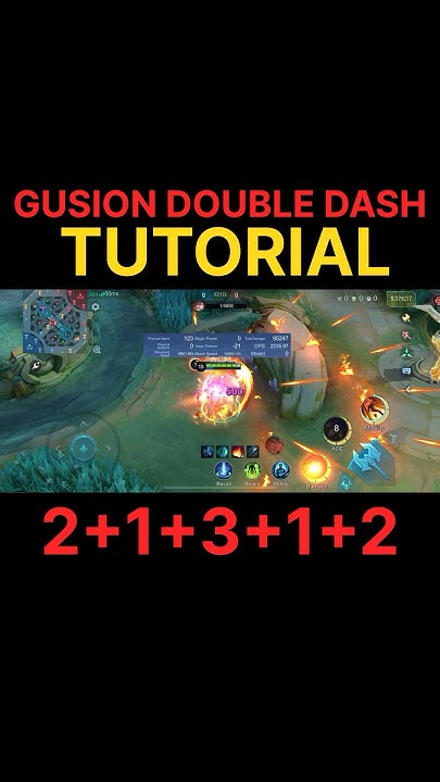 GUSION DOUBLE DASH TUTORIAL TRICK - YouTube