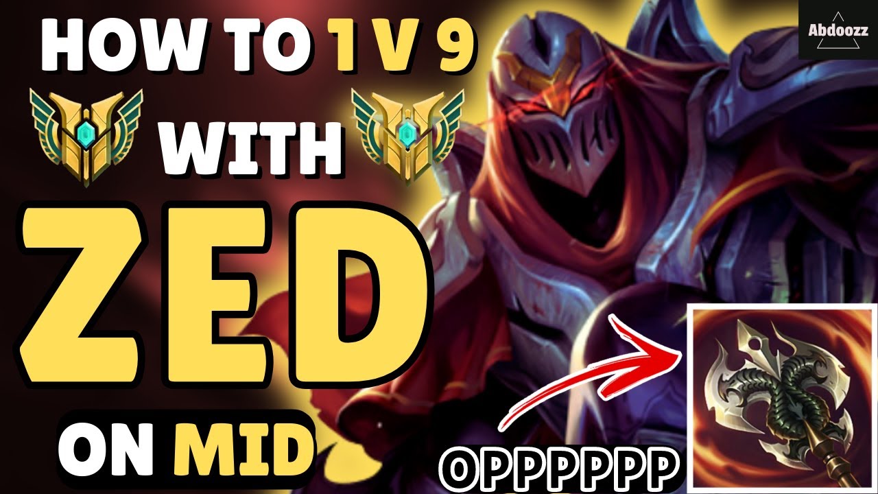 ZED MID 👌😎 - 🥶 اتفرج علي المتعه الي حصلت - LEAGUE OF LEGENDS - ZED OP ...