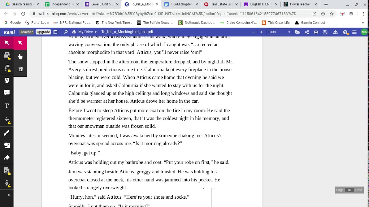 To Kill a Mockingbird Chapter 8 - YouTube