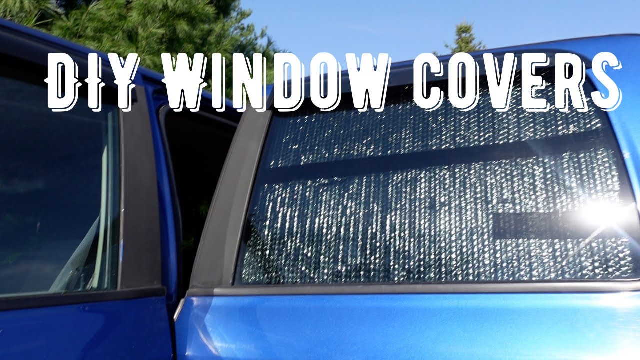 Creating DIY Window Covers for Truck Camping - Daily Vlog Adventures ...