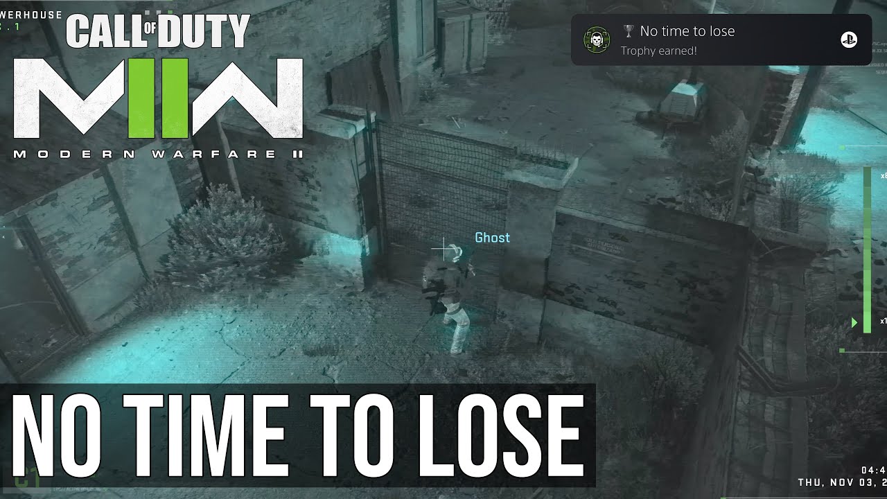 No Time To Lose Trophy (Complete The CCTV Sequence In Four Minutes ...