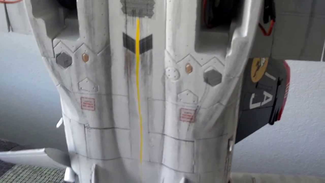 RC F-18 super hornet weathering on bottom - YouTube