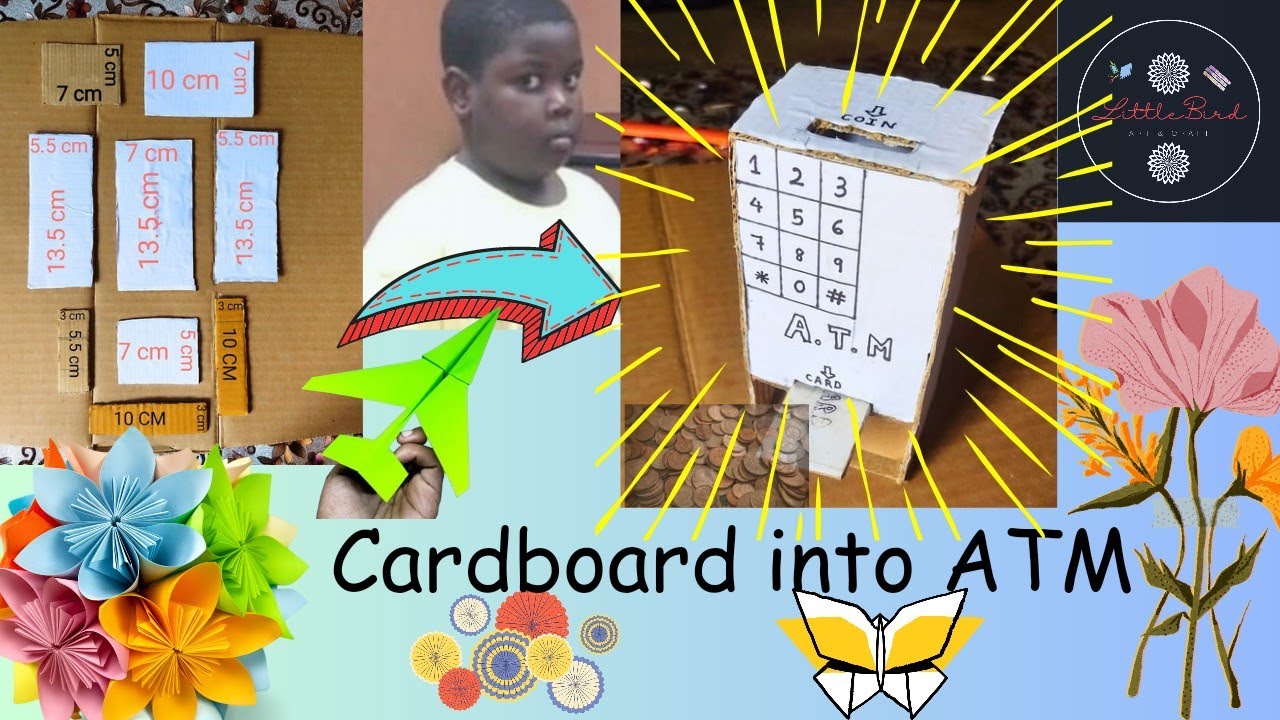 Make an ATM 💳 with Cardboard ||Cardboard Crafting || ATM Craft ...
