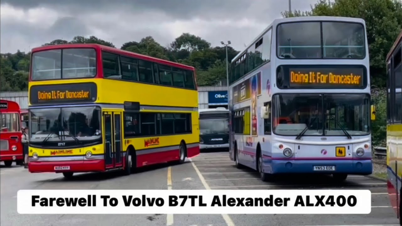 Farewell To First Buses Volvo B7TL Alexander ALX400 Buses - YouTube