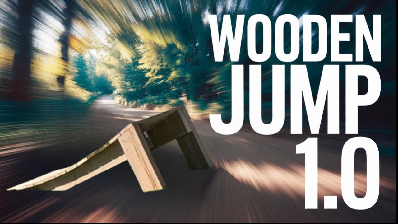 Homemade Wooden Mtb jump - YouTube