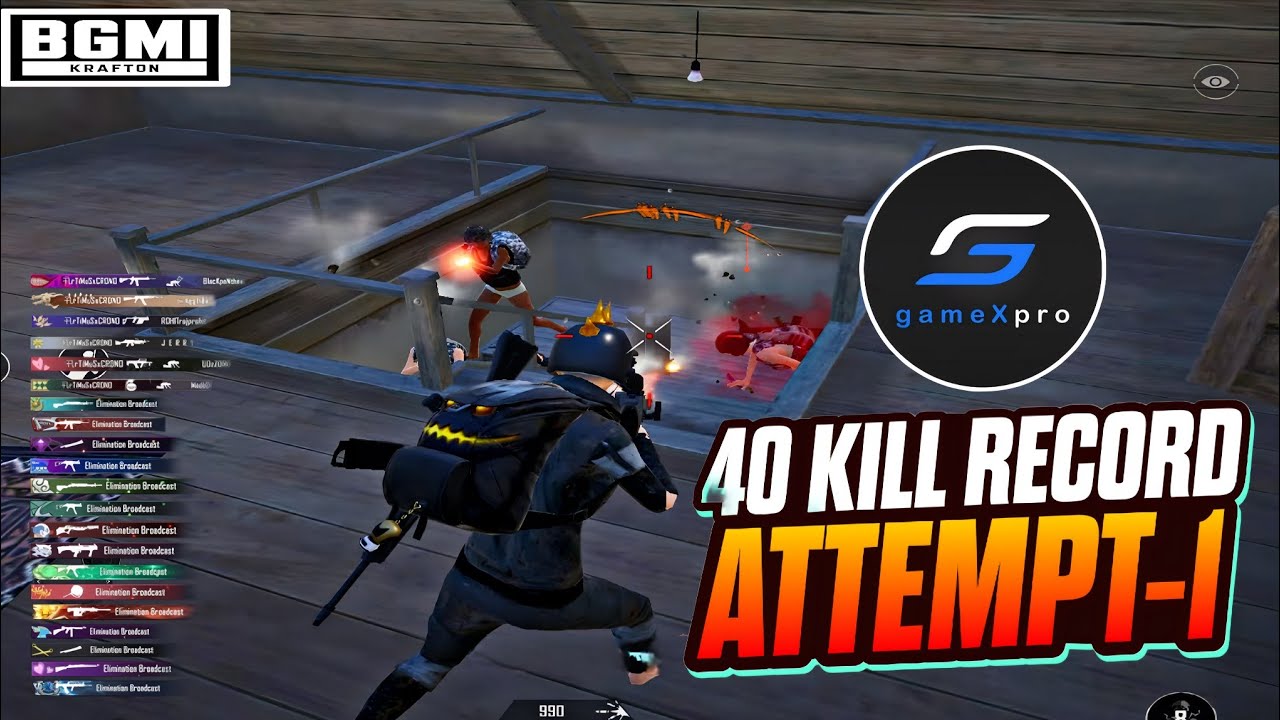 Break Gamexpro Youtuber 40 kills Record in 3.8 Update || Attempt 1 ...