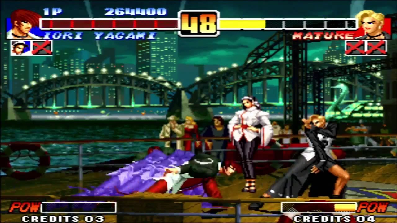 KOF 96 [SPECIAL TEAM vs. YAGAMI TEAM] (NEO-GEO ARCADE) STAGE 08 #328 ...