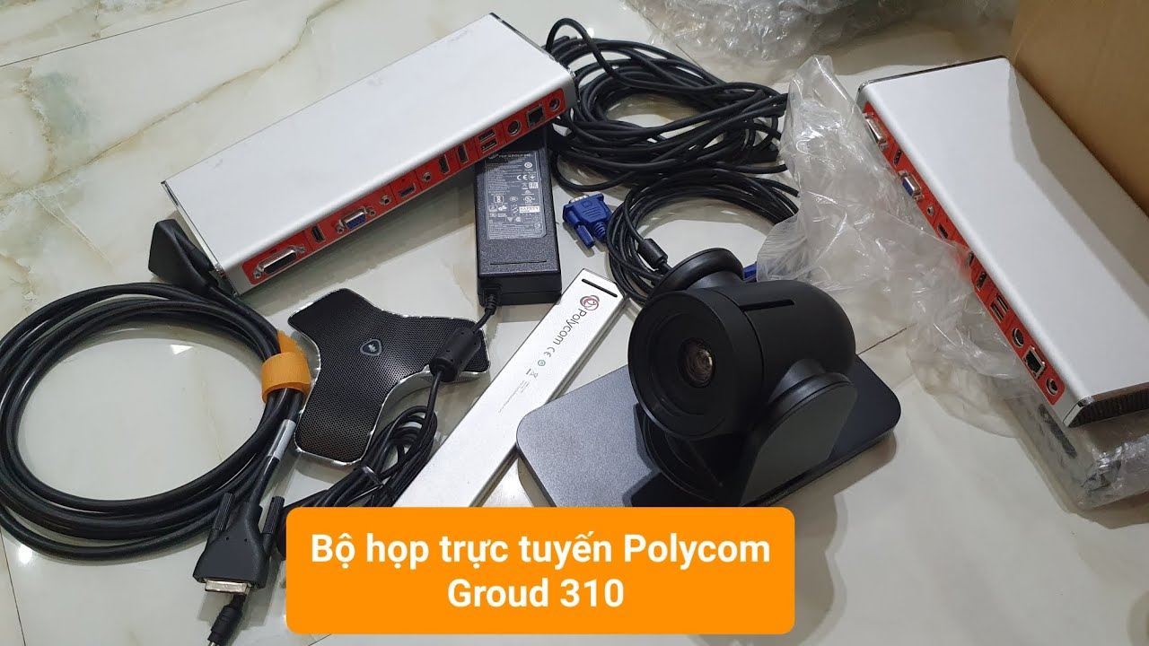 Polycom RealPresence Groud 310, bộ họp trực tuyến cao cấp, full bộ đủ ...