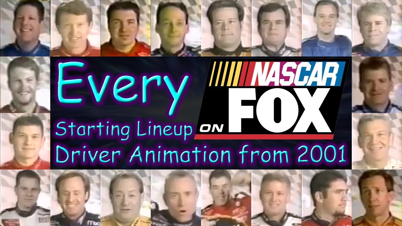 Every NASCAR on FOX starting line up driver animation from 2001 - YouTube