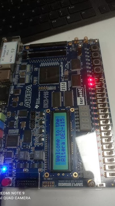 #DE2-115 CycloneIV-E FPGA board #VLSI - YouTube
