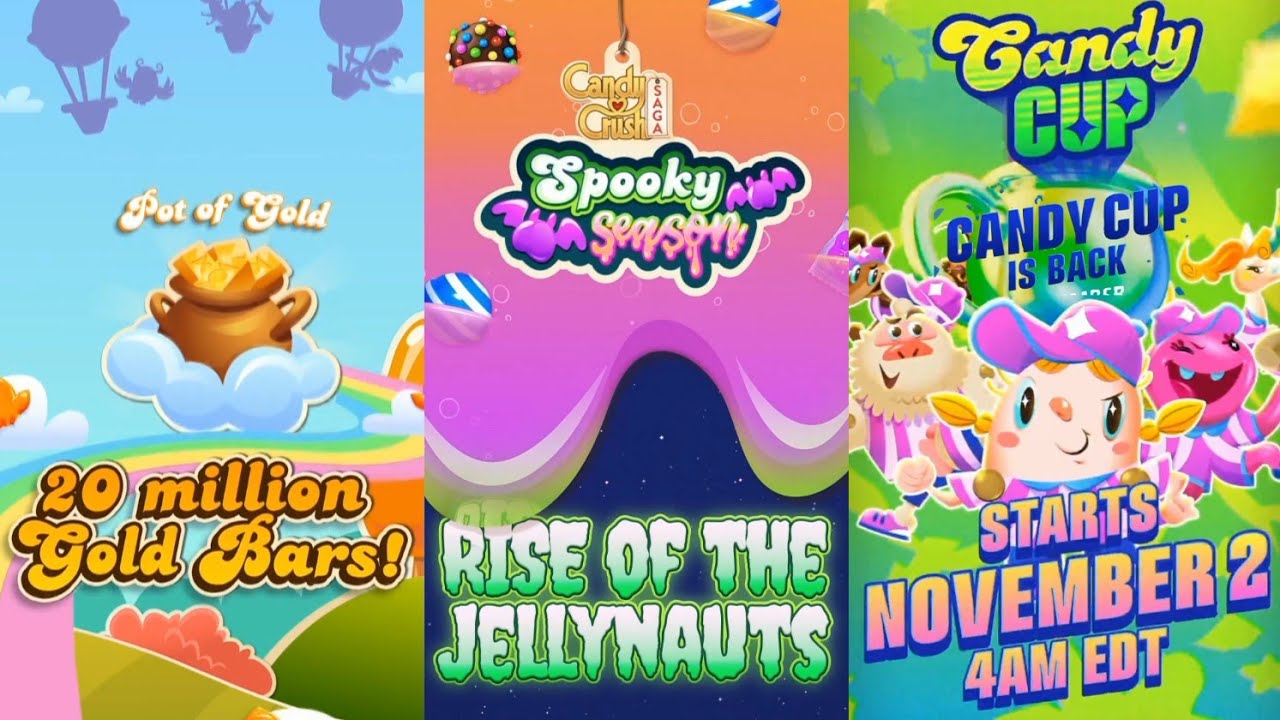 New Seasons Teaser | Candy Cup | Spooky Season | Candy Crush Saga ...