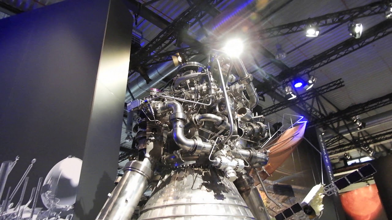 ILA2018 - Ariane 6 Vega C And Vulcain Vinci Rocket Engine Mockups And ...