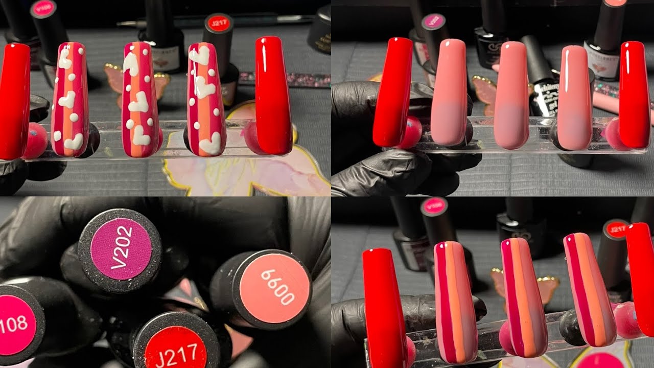 LONG SQUARE HEART INSPO NAILS . . ️ - YouTube