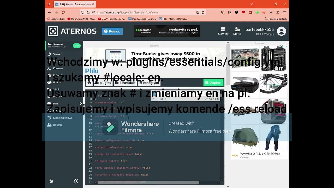 Poradnik jak zmienic jezyk Essentials - YouTube