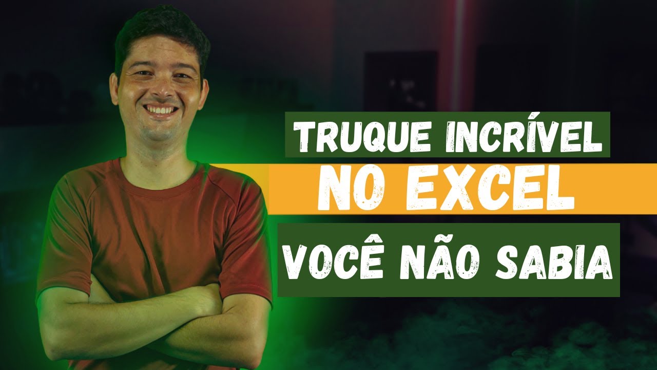 Truque incrível que Você não Conhecia no Excel - YouTube