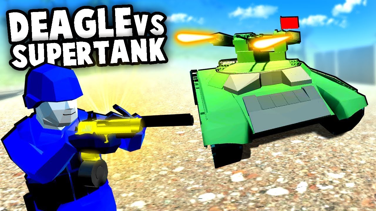 GOLDEN Desert Eagle vs The Most ADVANCED TANK EVER MADE! (Ravenfield ...