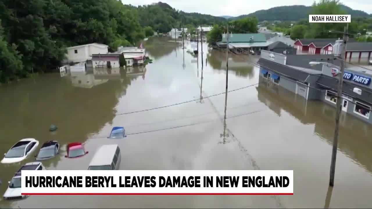 Hurricane Beryl barrels through Vermont, flooding concerns in western ...