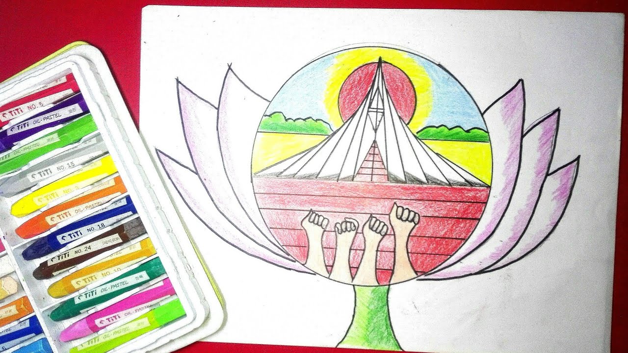 How to draw a scenery of Victory Day Step by step(easy draw) - YouTube