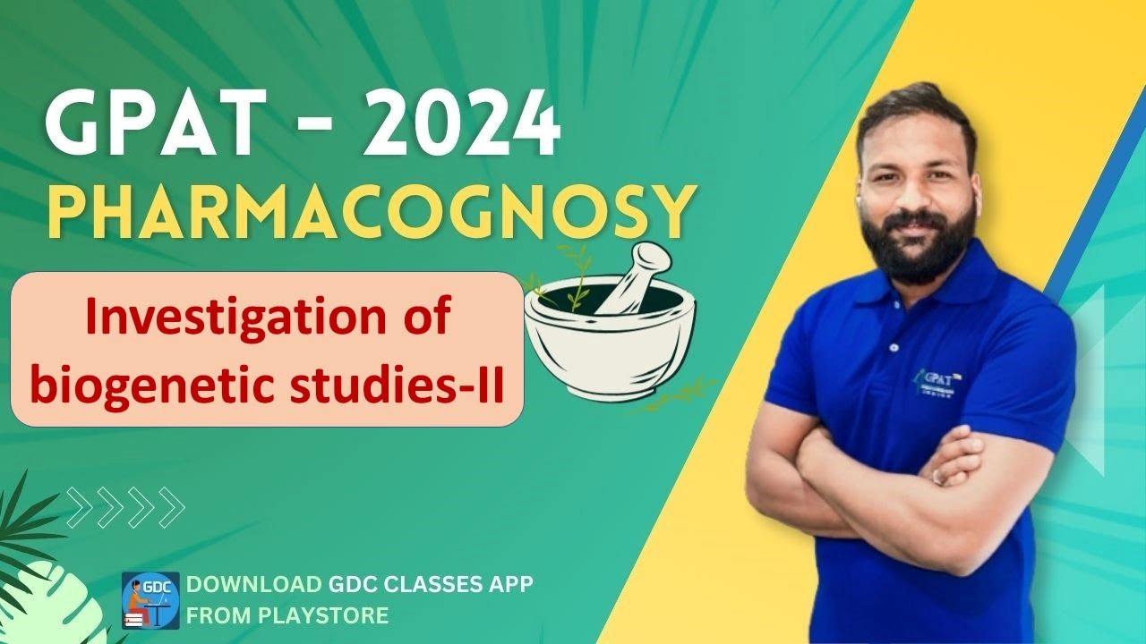 Biogenetic pathways | L- 3 | General introduction- PHARMACOGNOSY | In ...