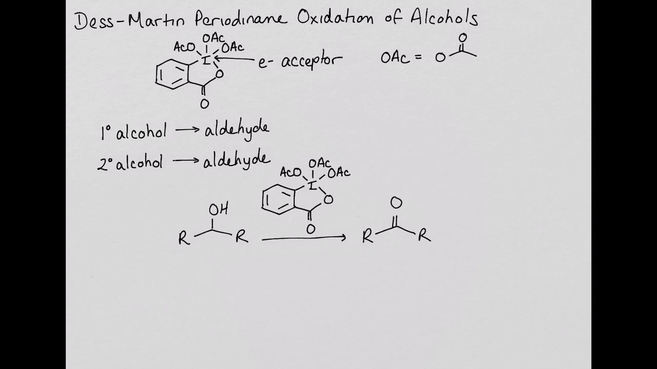 CHEM 222: Dess-Martin Periodinane Oxidation of Alcohols - YouTube