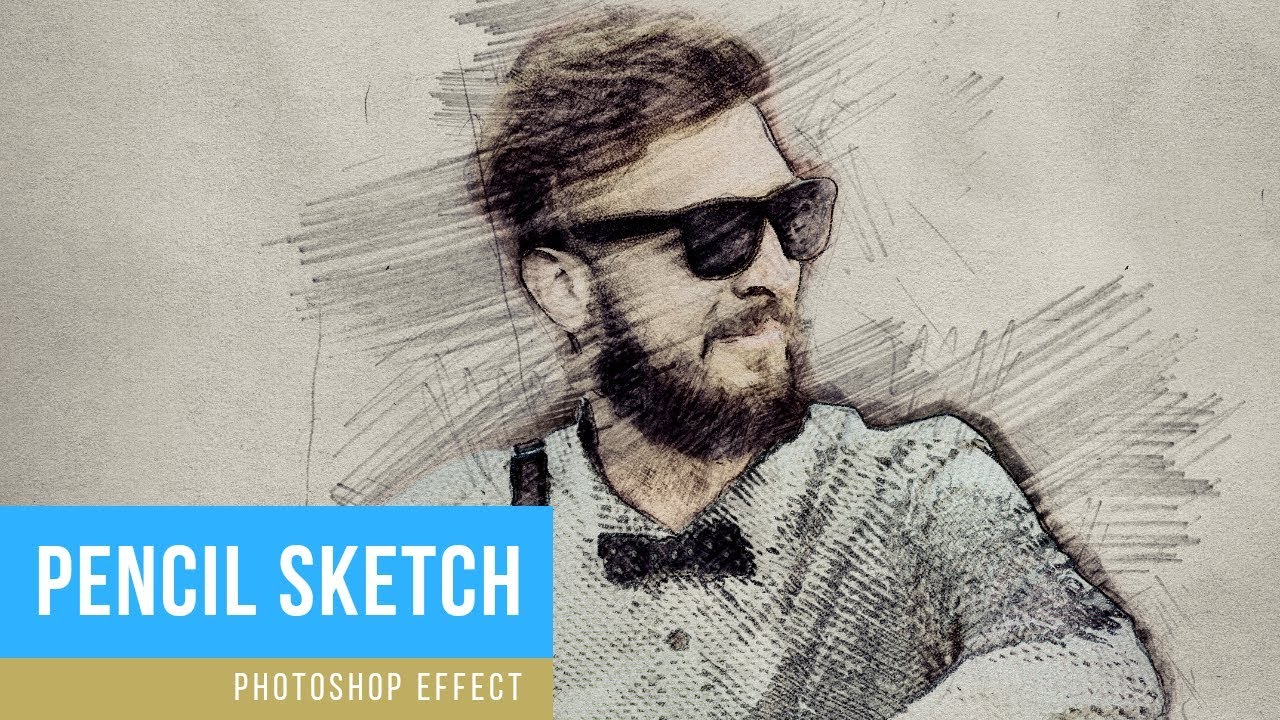 Pencil Sketch - Photoshop Action Tutorial - YouTube