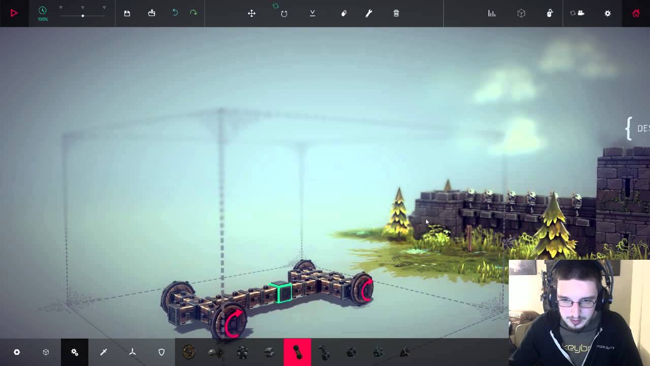 Atlas Plays BESIEGE! Zone 4 - Perimeter Wall! - 1 / 2 - YouTube