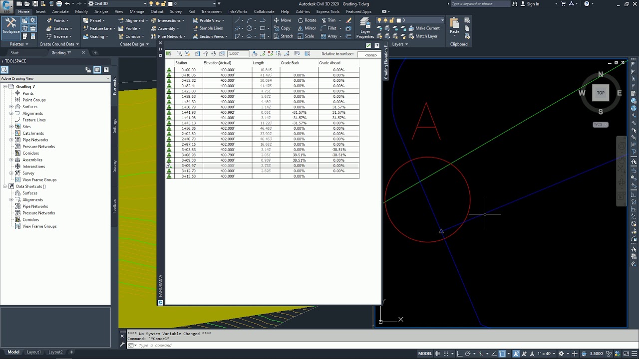 129 Exercise 3 Working with Crossing Feature Lines - YouTube