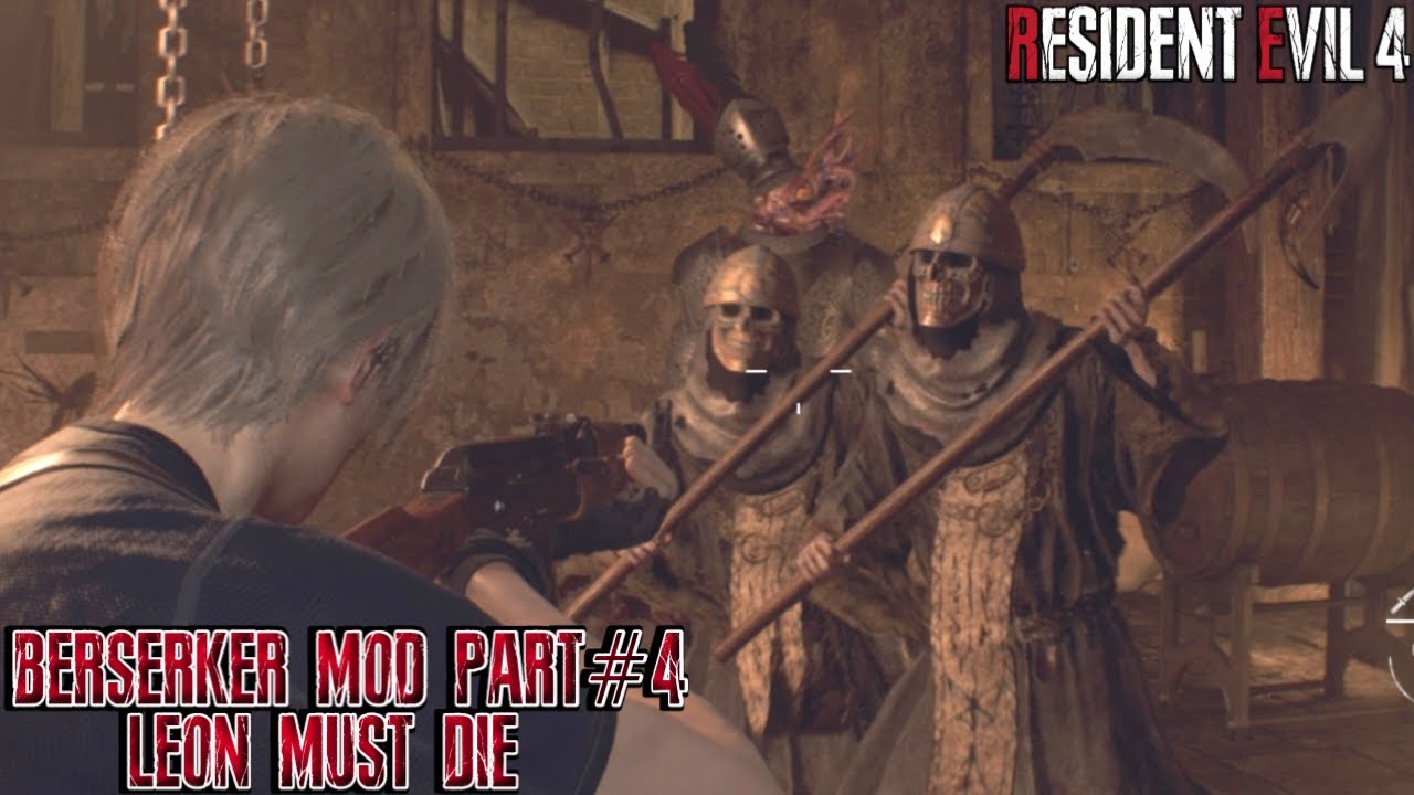 Resident Evil 4 Remake Berserker MOD Leon Must Die but with INFINITE ...