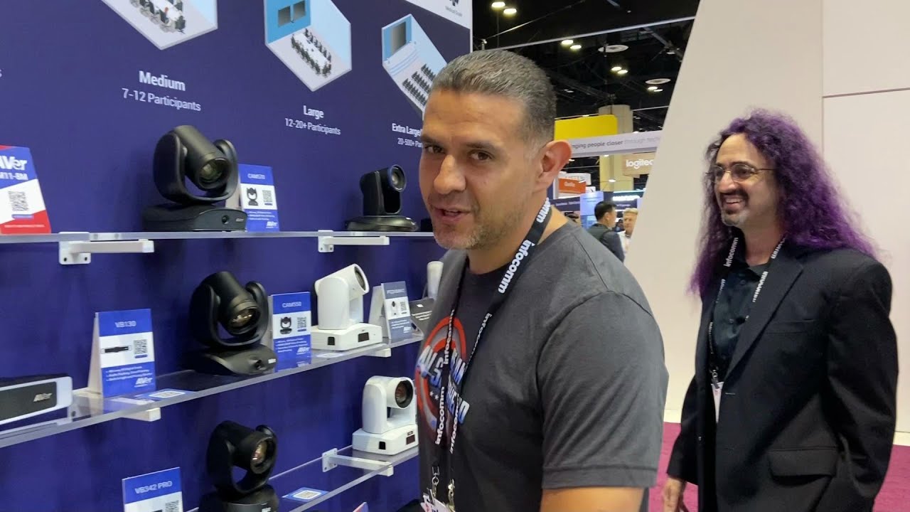 AVer's InfoComm23 Booth Tour (Part 1) - YouTube