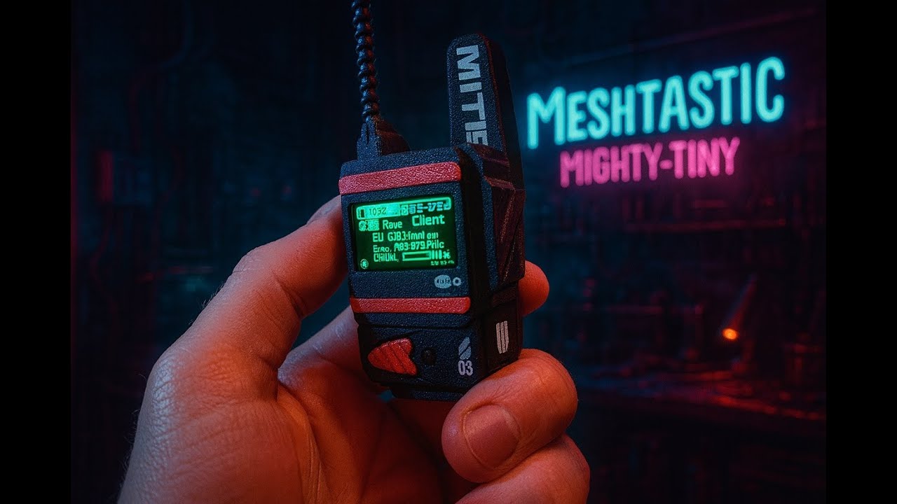 Meshtastic first build with new MiniX-Faketec PCB! The "MIGHTY-tiny ...