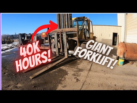 Servicing my 40K HOUR forklift! and more LANDCRUISER boom truck action ...