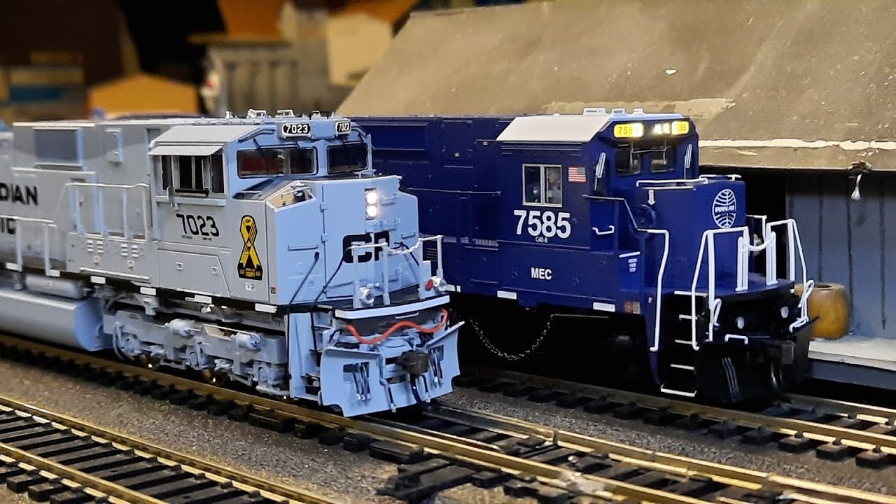 HO Scale Pan Am Railway's 7585 and CP 7023 Air Force unit's - YouTube