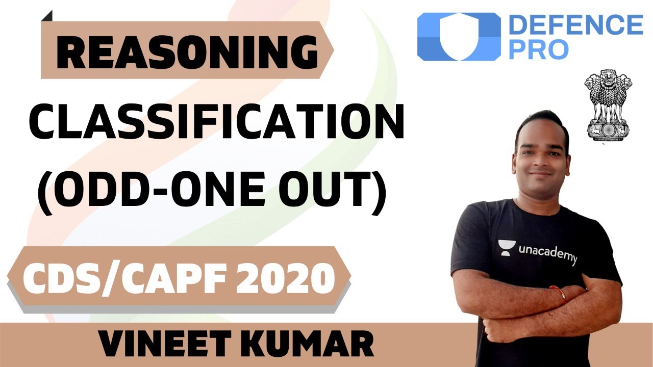 Classification (Odd-one Out) [Part-1] | Reasoning | Target CDS/CAPF/NDA ...