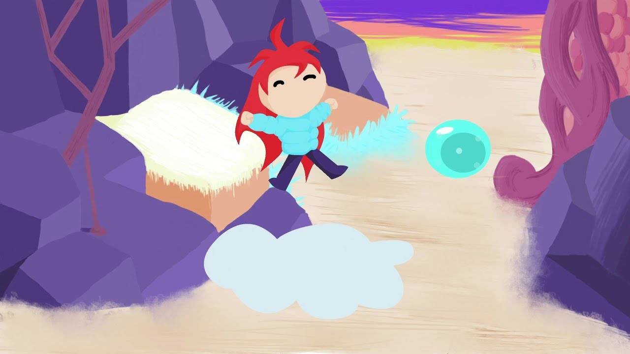 Madeline jumping on a cloud for 5 minutes straight (Celeste Animation ...