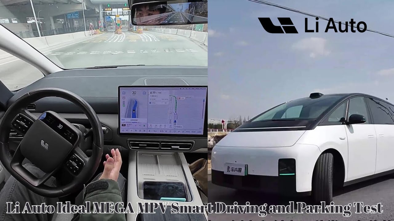 Li Auto Ideal MEGA Ultra MPV Smart Driving and Parking Test - YouTube
