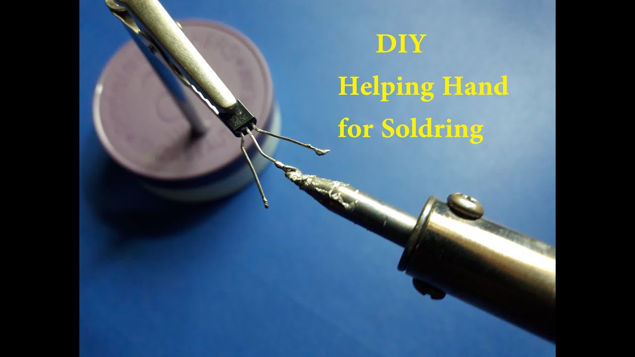 DIY Helping Hand for Soldring Easy & Simple - YouTube