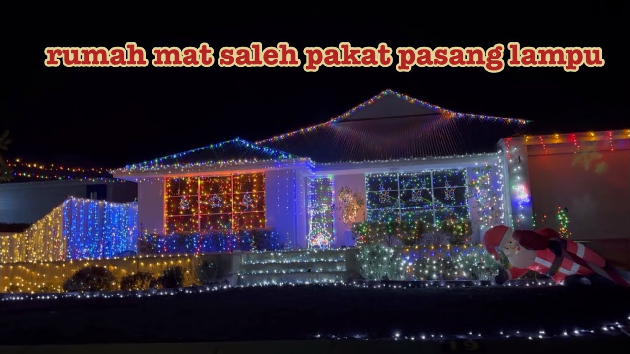 Tengo lampu rumah & suasana christmas #australia #malaysia #perth - YouTube