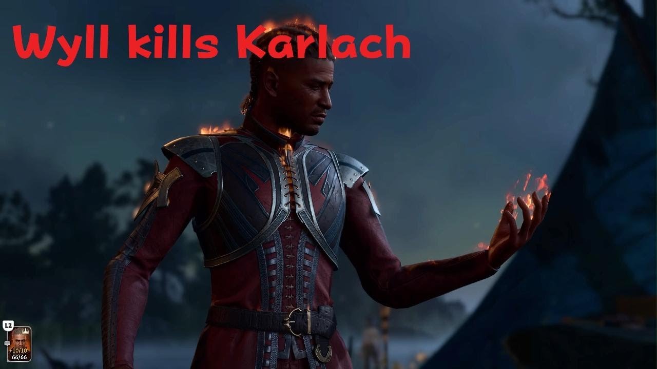 Baldur's Gate 3 Wyll kills Karlach - YouTube