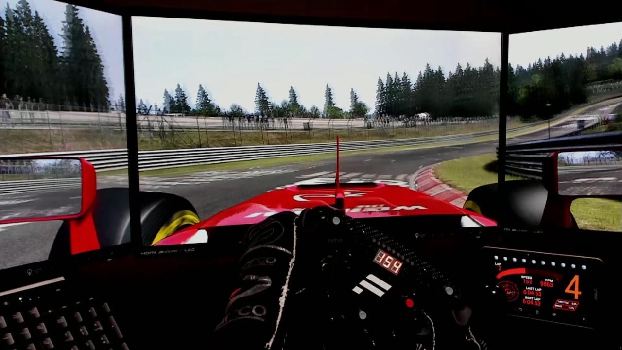 Assetto Corsa ACFL F1 2017 | Ferrari SF70H @ Nürburgring Nordschleife - OSW Simucube - YouTube